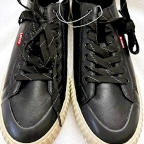 Levi's | Shoes | Levis Black Anakin Sneaker With Black Lacesgray ...